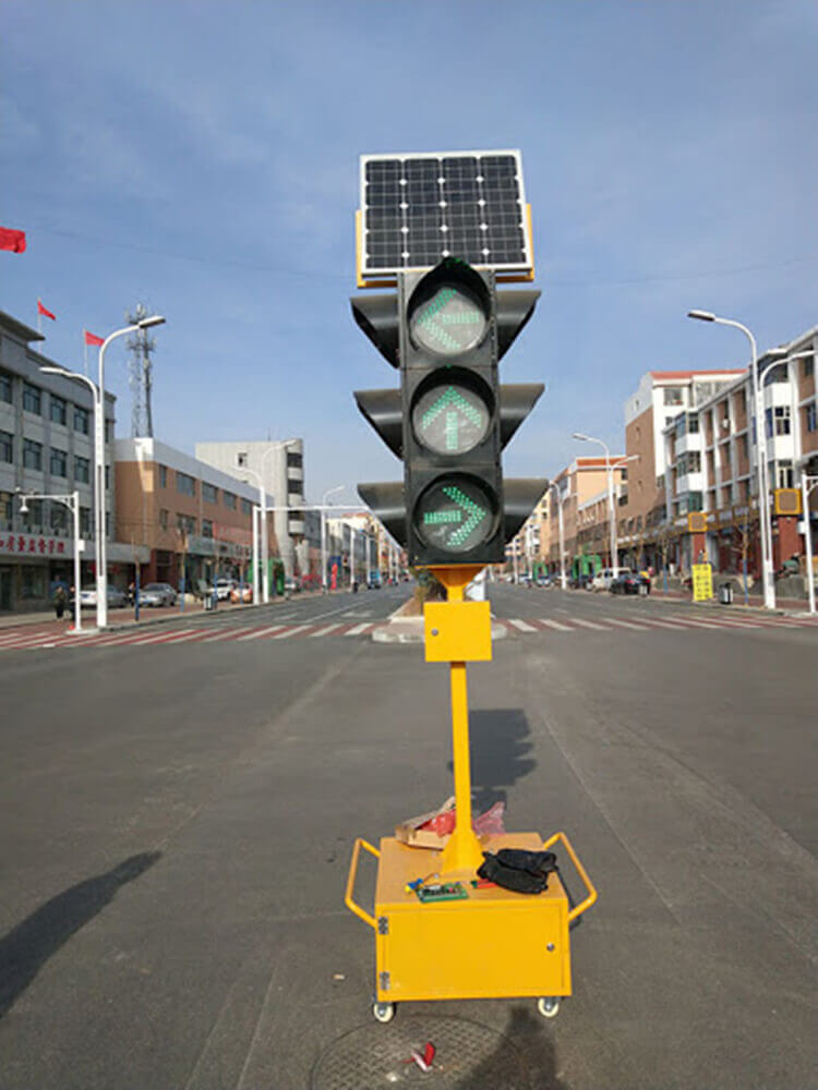 C Type 4 Sides 3M Easy Installation Moveable Solar Powered Traffic ...