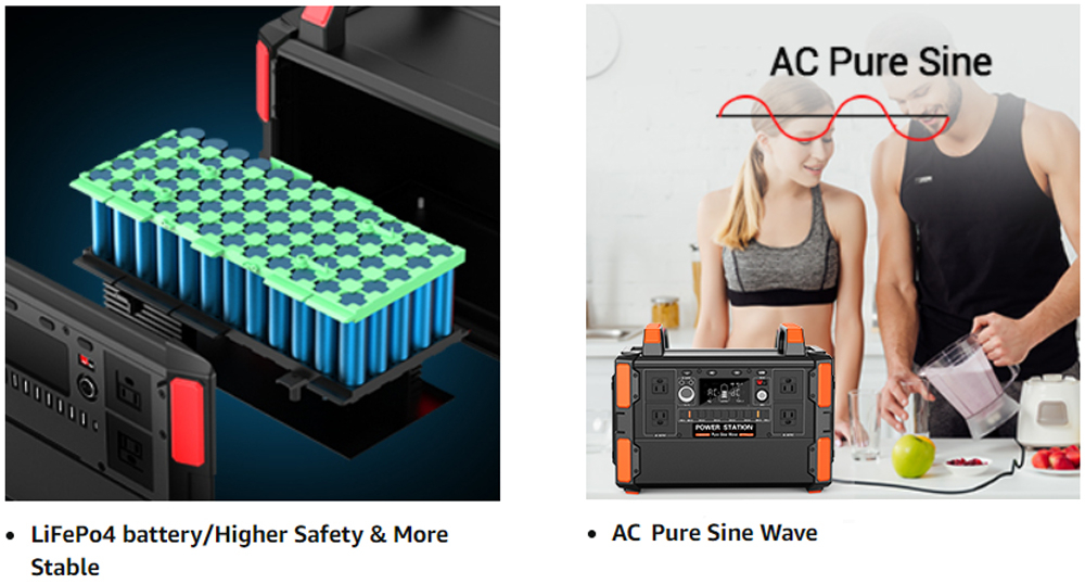 1000W Portable Generator Battery Power Station - Niceaye New Energy