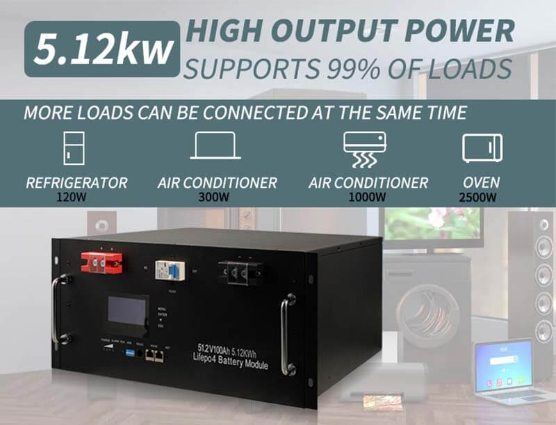 Rack-mounted Lifepo4 Battery 51.2V 100AH - Niceaye New Energy