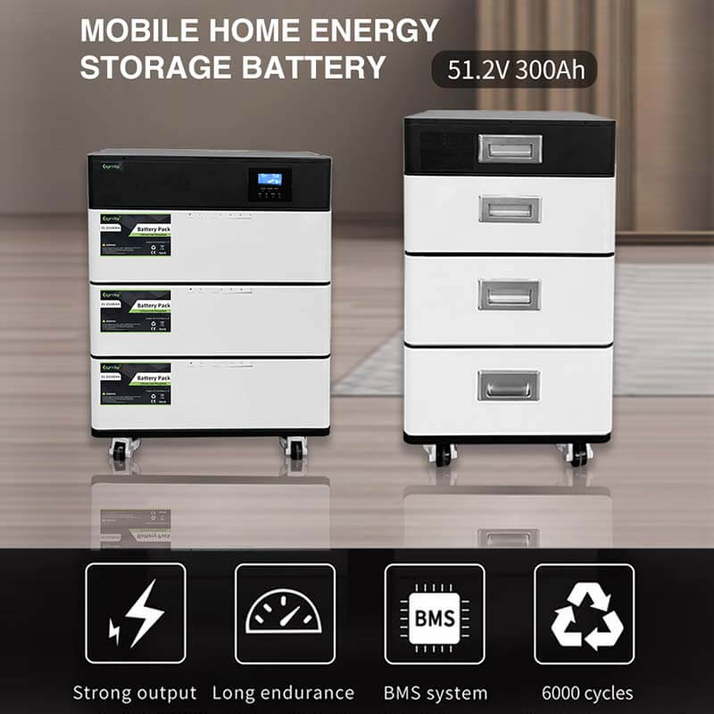 Stacking Type Lifepo4 Battery Packs 51.2V 5~75KWH - Niceaye New Energy