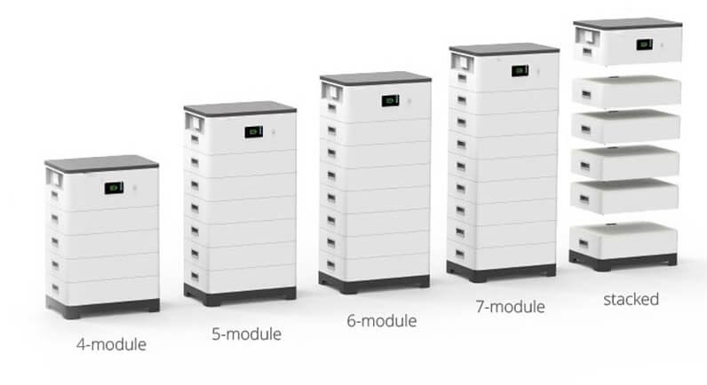 Stacking Type Lifepo4 Battery Packs 51.2V 5~75KWH - Niceaye New Energy